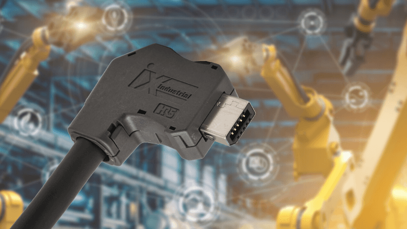 HIROSE's ix Industrial™ Right Angle Plug | CODICO.com