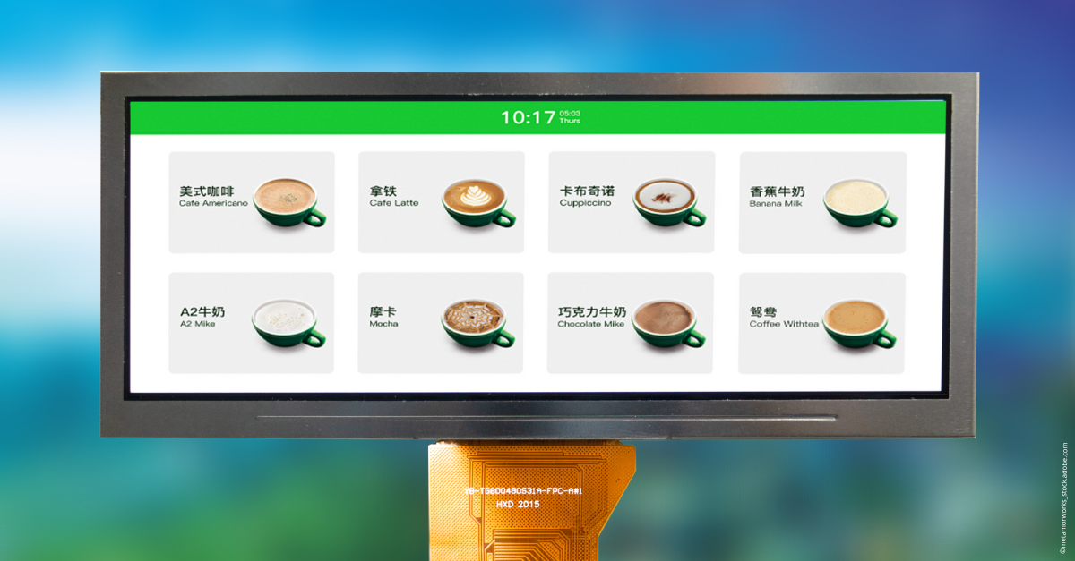 4.6" Bar-TFT Display from YEEBO - Ideal for Limited Space Conditions | CODICO.com